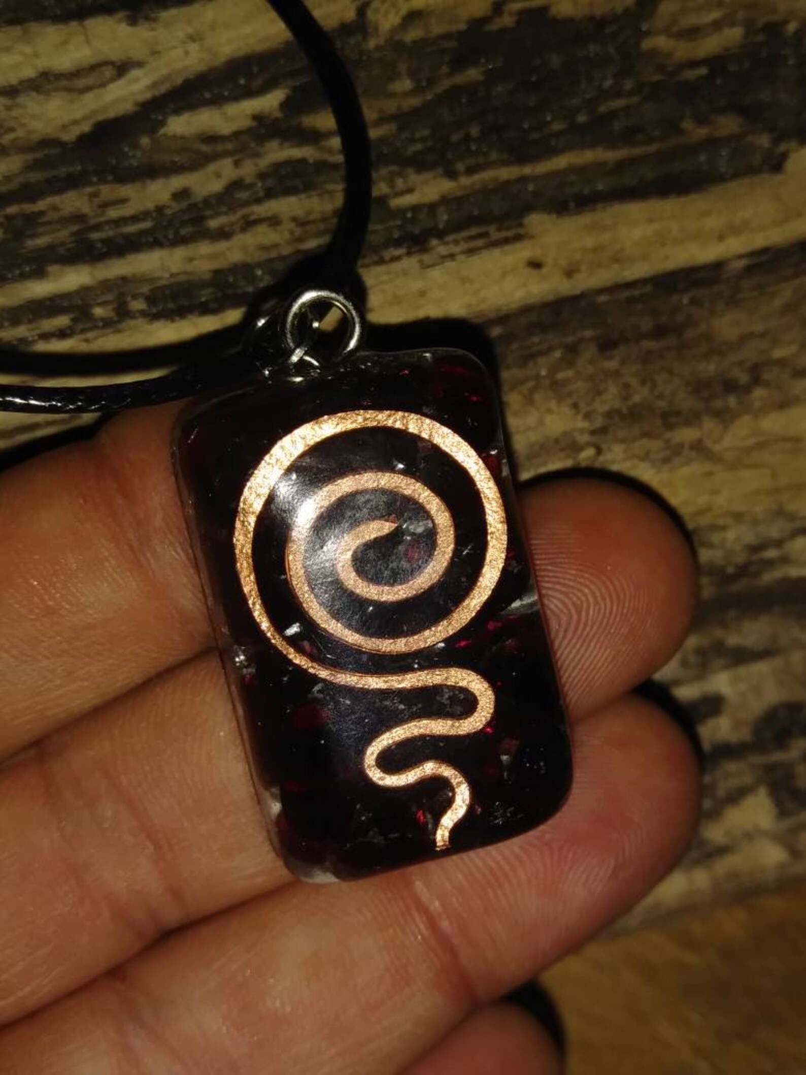 Orgone Energy Pendant Orgone Pendant Garnet Orgone Orgone - Etsy