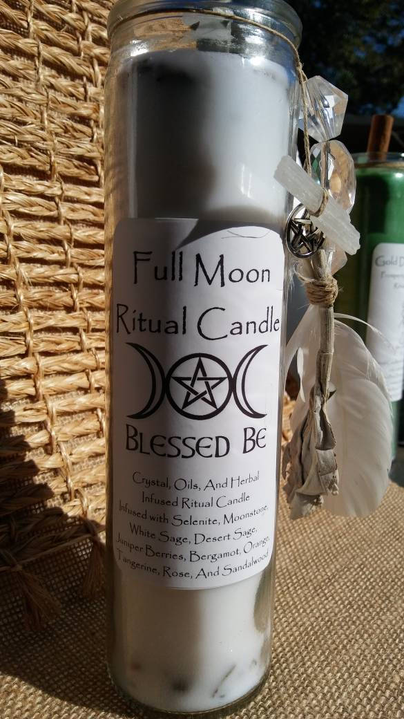Full Moon Ritual Candle... Full Moon Spells. Moon Phase | Etsy