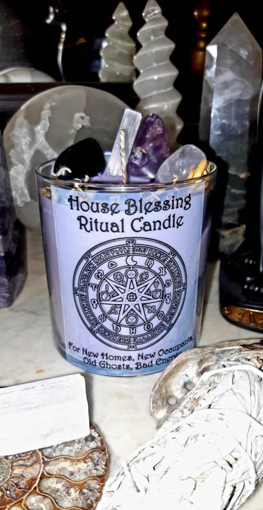 New Home Blessing Candle, New Home Candle, House Clearing Candle ...