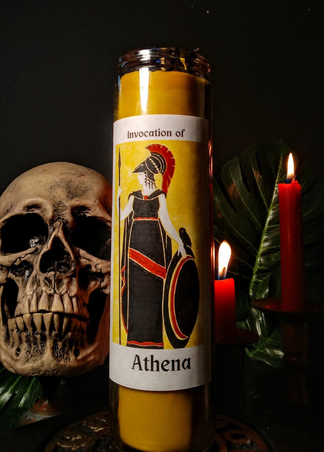 Athena Vigil Candle, Goddess Athena, Athena Invocation Candle, Goddess ...