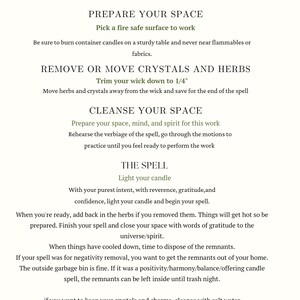 Sacred Space Candle, Witchcraft Candle, Ritual Candle, Spell Candle ...