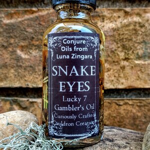 Snake Eyes Oil, Conjure Oil, Gamblers Oil, Fast Luck Oil, Lucky Conjure ...