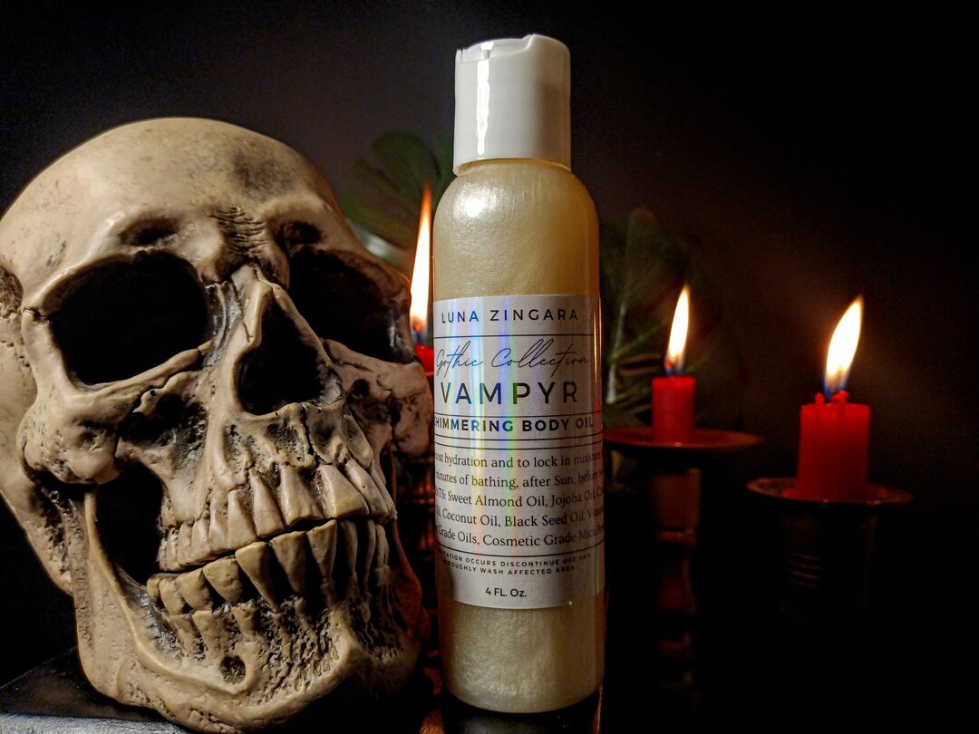 Vampyr, Gothic Collection, Vampyr Body Oil, Witch Body Oil, Gothic Body ...