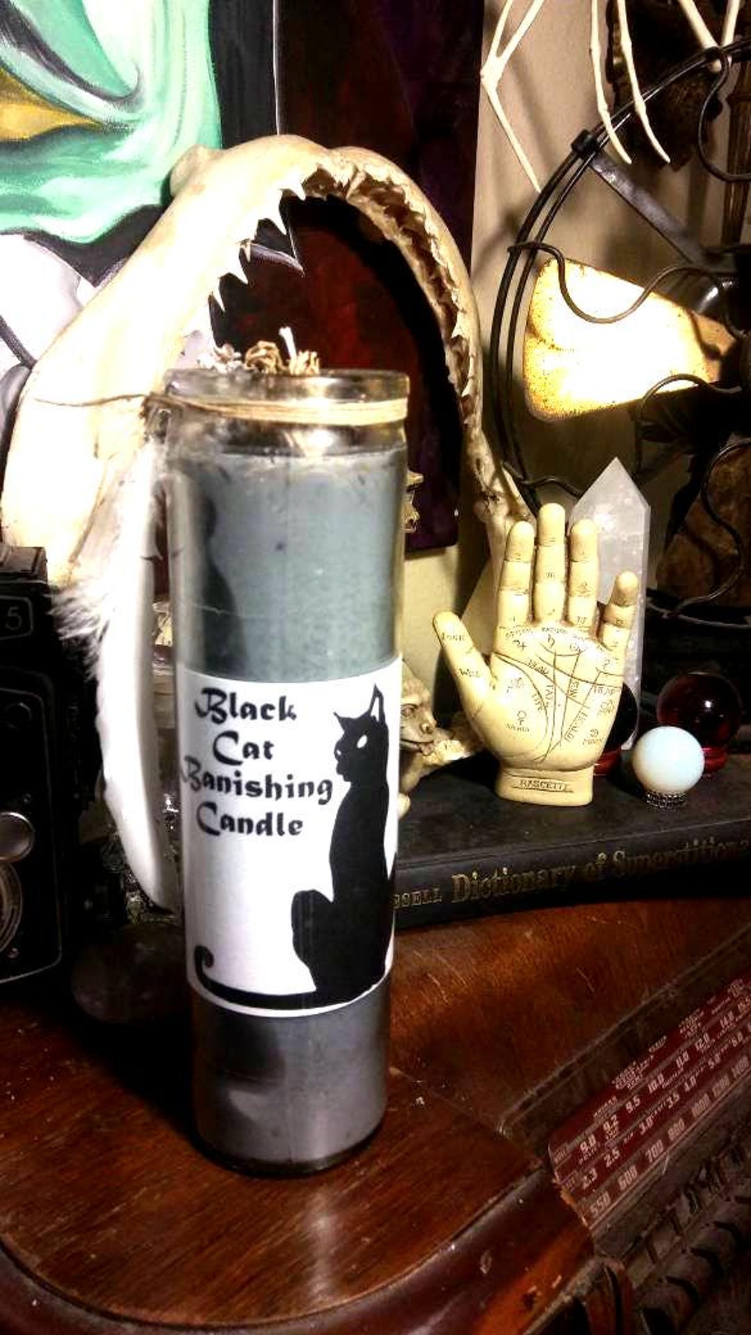 Herbal Infused Banishing Candle, Ritual Spell Candle, Protection From ...