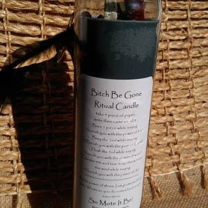 Banishing Ritual Candle. Negativity Removal Candle. Hex Breaking Candle ...