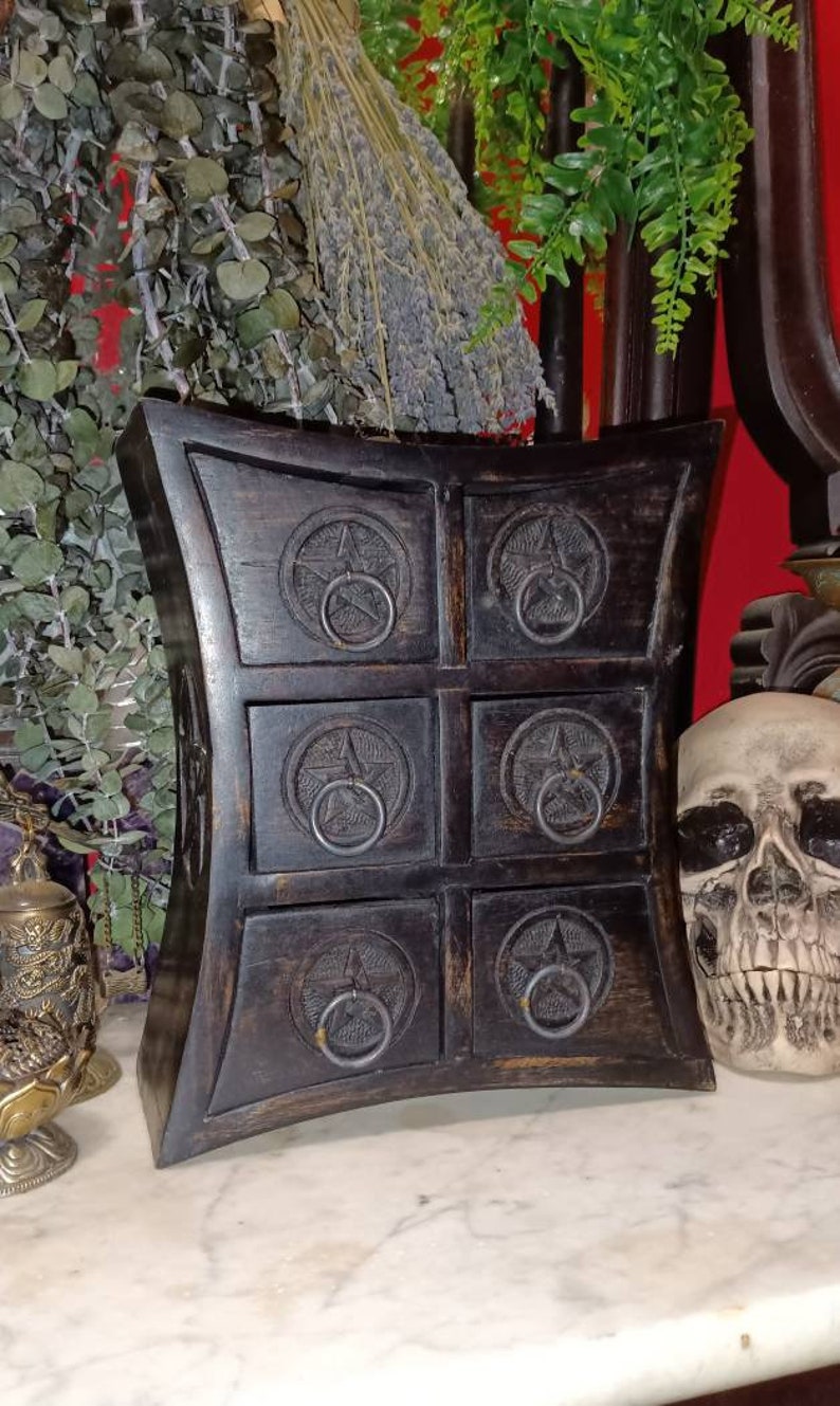 Altar Chest 6 Drawer Herb Chest Herb Chest Baby Witch Kit - Etsy