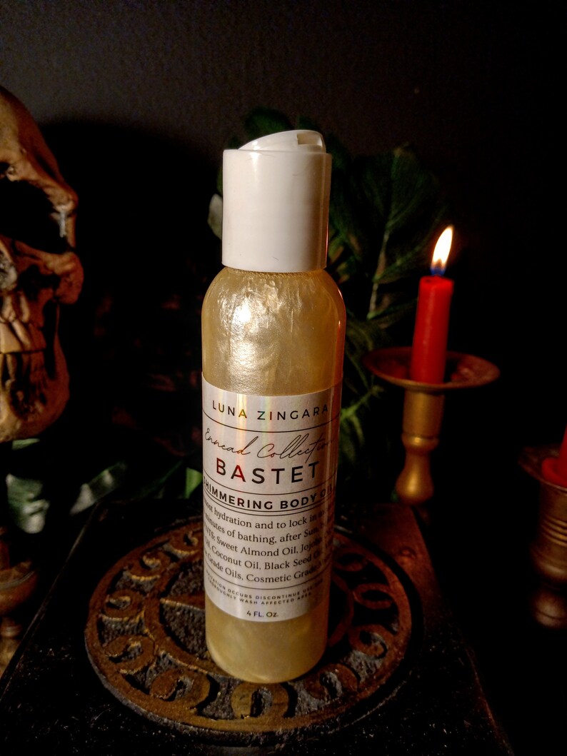 Bastet Goddess Oils, Sweet Body Oil, Body Oil, Shimmer Body Oil ...