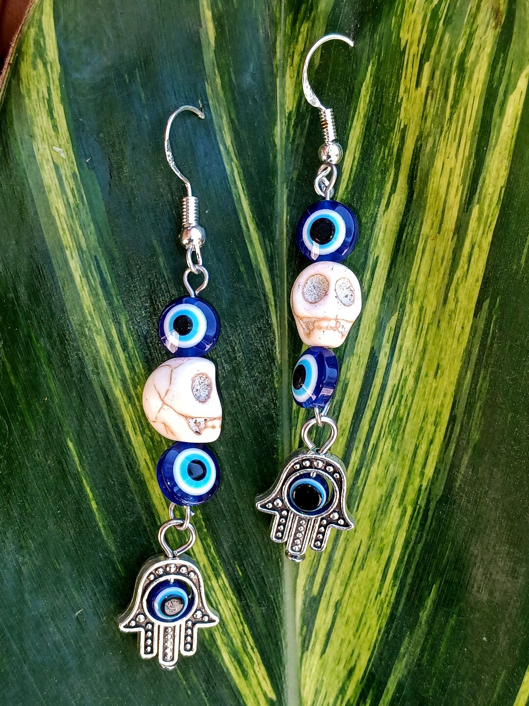 Evil Eye Earrings, Hamsa Earrings, Protection From Evil, Evil Eye Ward ...