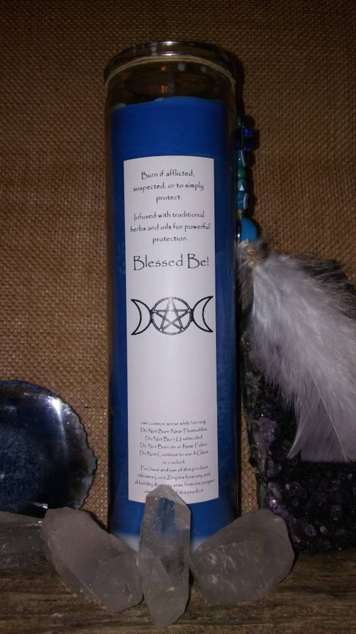 Evil Eye Candle Protection From Evil Candle Hamsa Candle - Etsy