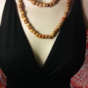 108 Bead Buddhist Mala, 108 Mala, Wooden Bead Mala, Hand Carved Prayer ...