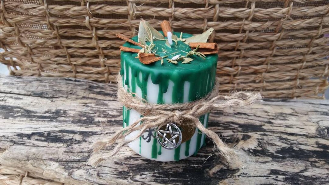 Money Spell Candle, Prosperity Spell, Good Fortune Candle, Good Luck ...
