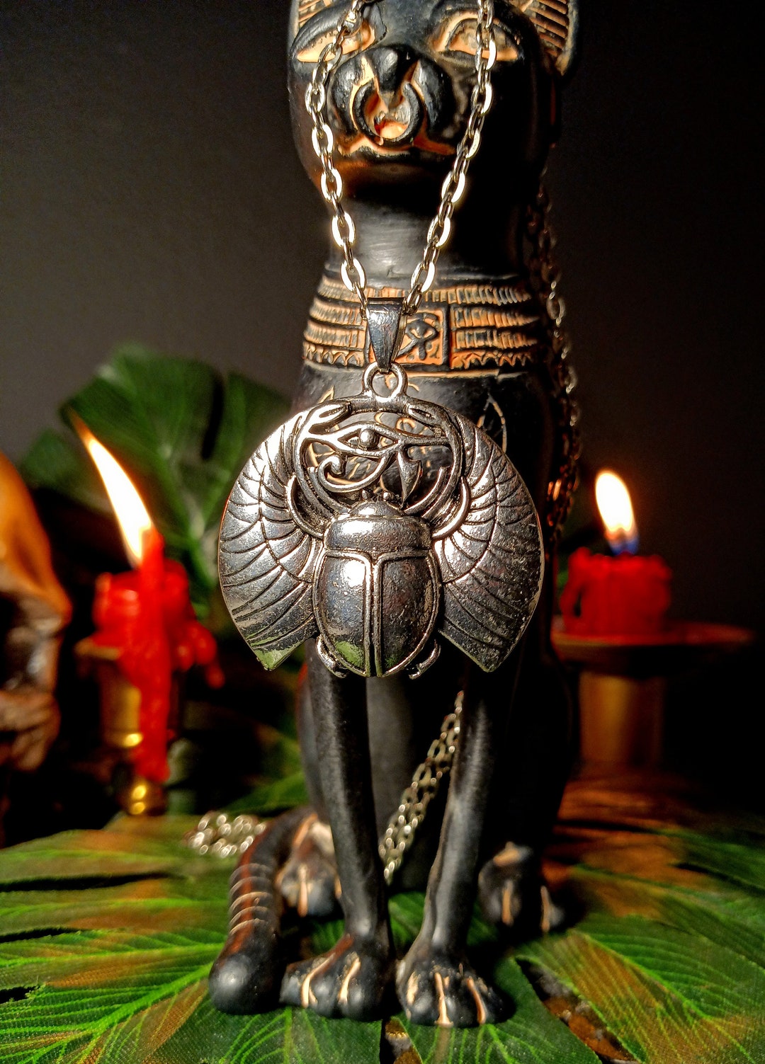 Scarab Pendant, Scarab Amulet, Scarab Beetle Pendant, Protection Amulet ...