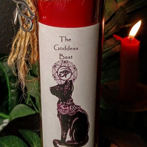 Bast Goddess. Bastet Candle. Bastet Ritual Candle. Family Candle. Joy ...