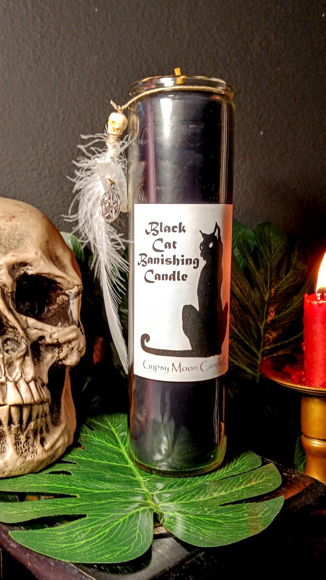 Herbal Infused Banishing Candle, Ritual Spell Candle, Protection From ...