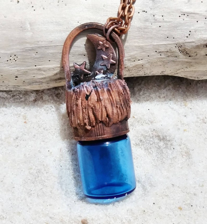 Moon Bottle Pendant Essential Oil Pendant Bottle Pendant | Etsy