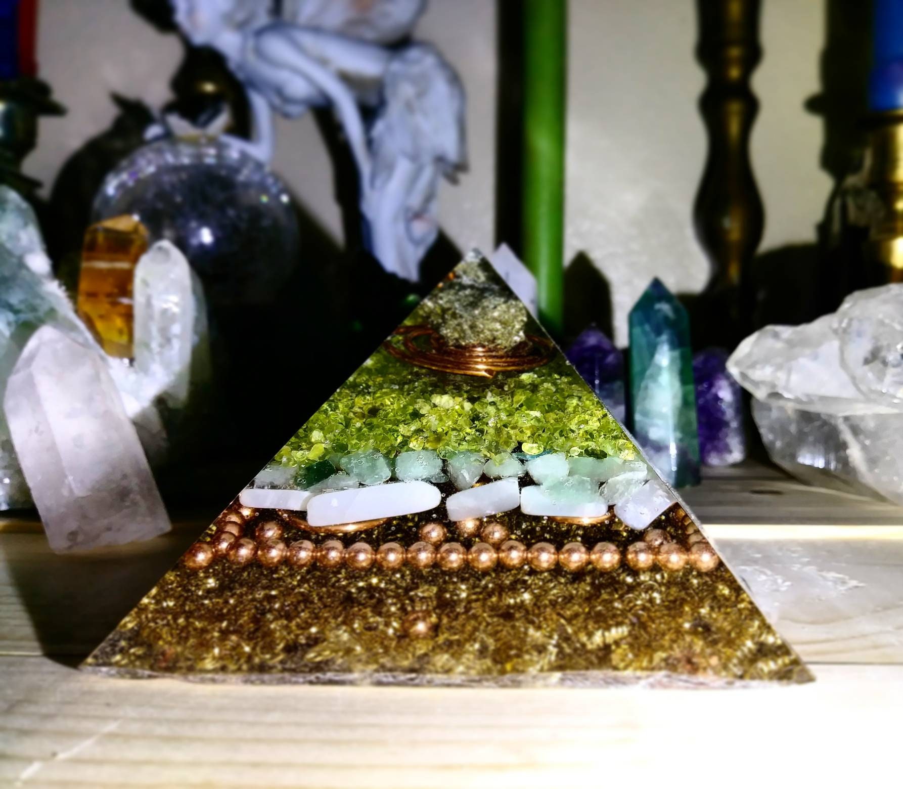 Orgone Energy Pyramid Lucky Orgone Good Fortune Orgone - Etsy