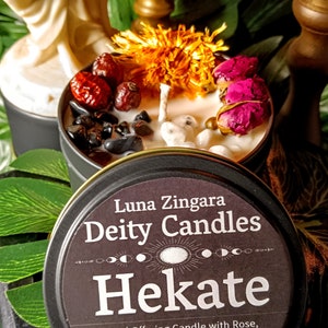 Hekate Ritual Candle, Hecate Deity Candle, Hekate Offering Candle, Herb ...