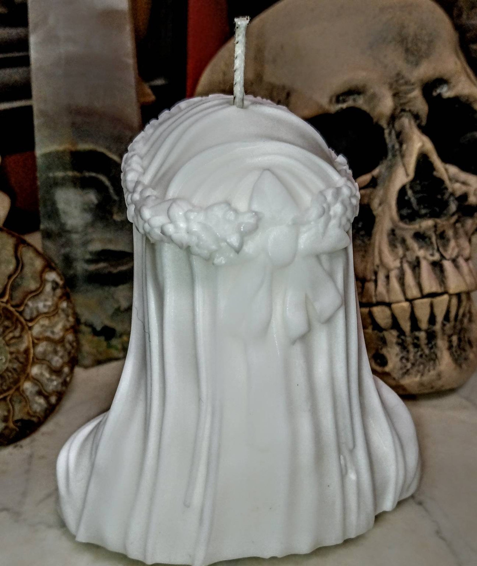 Mourning Maiden Candle, Mourning Bride, Vestal Virgin, Mourning Candle ...