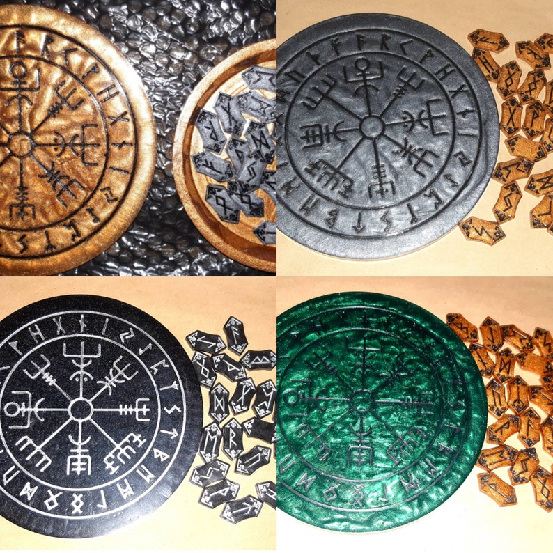 Rune Stone Set. Rune Divination Set. Resin Rune Set. - Etsy