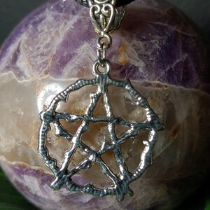 Pentacle Pendant, Pentagram Pendant, Silver Twig Pentacle, Pentacle ...