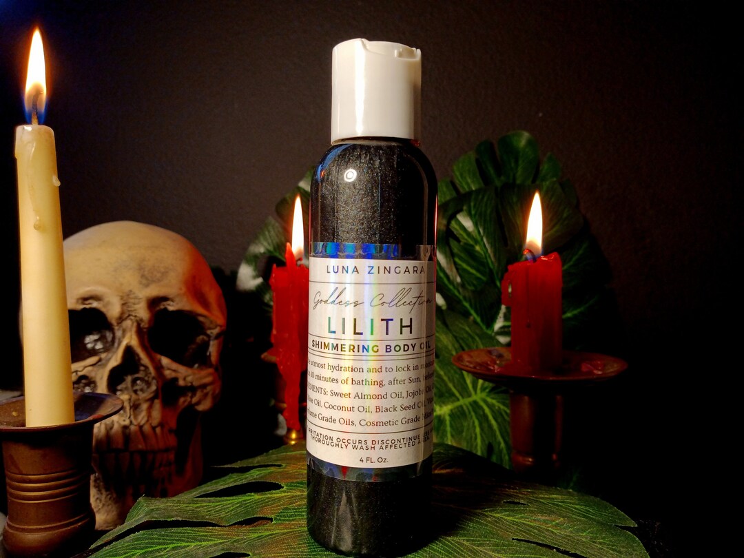 Lilith Goddess Oils, Body Oil, Lilith Body Oil, Lilith Shimmer Oil ...