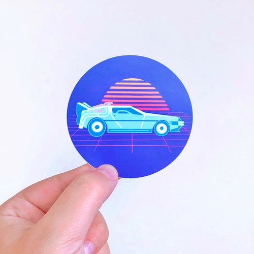 Back to the Future Car Sticker | Etsy