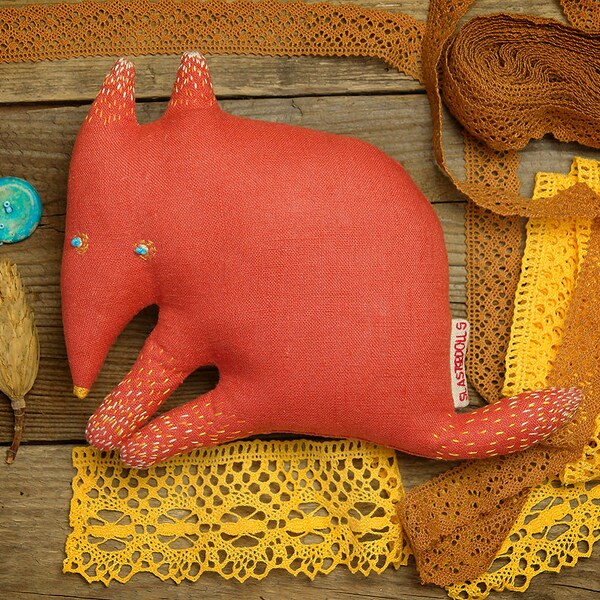 Linen Stuffed Animal - Etsy