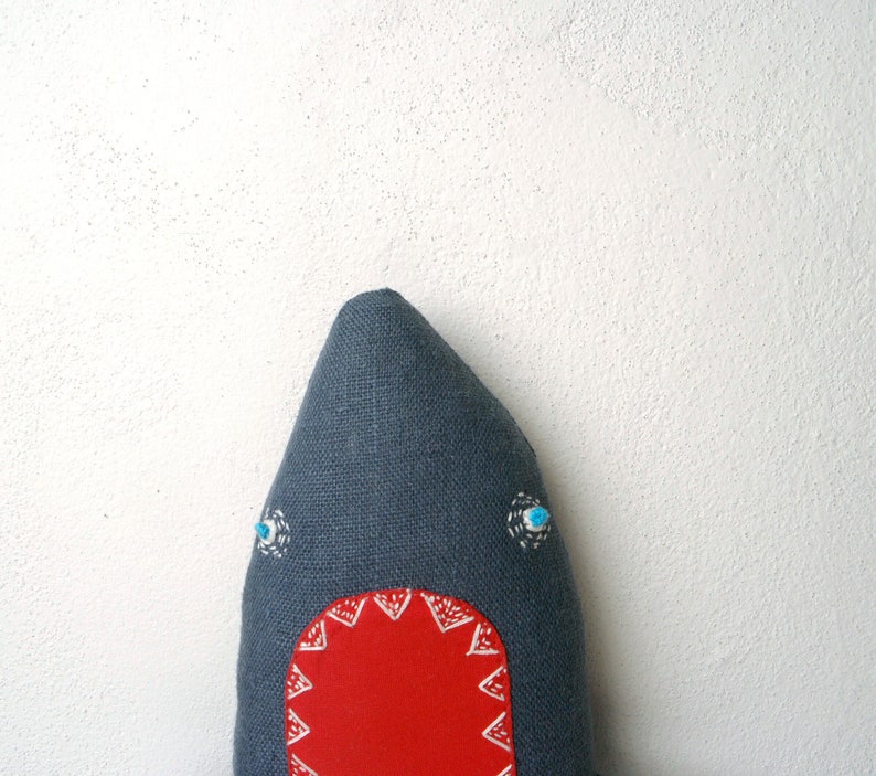 Shark, Shark Toys, Hand-embroidered Doll, Dolls, Cloth Doll, Natural ...