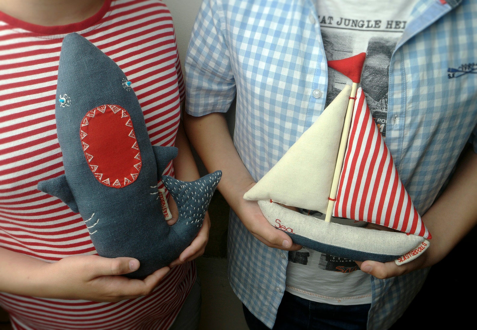 Shark, Shark Toys, Hand-embroidered Doll, Dolls, Cloth Doll, Natural ...