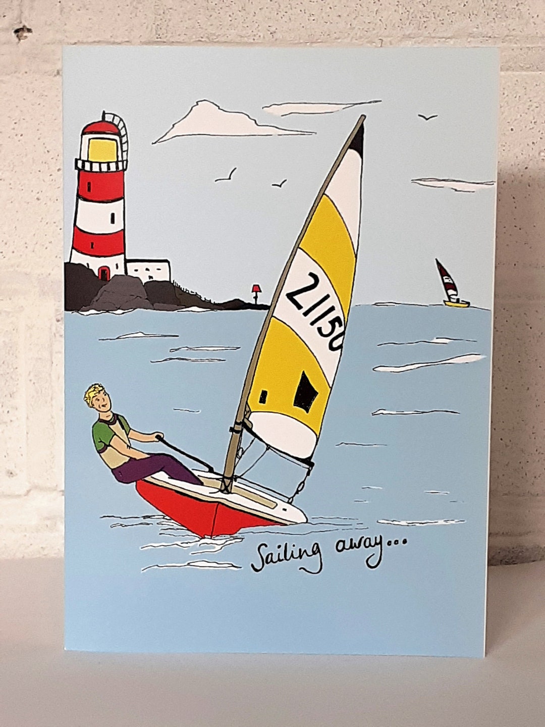 Sailing Card/ Sailing Birthday Card/ Sailor Card/ Nautical Card- Sail ...