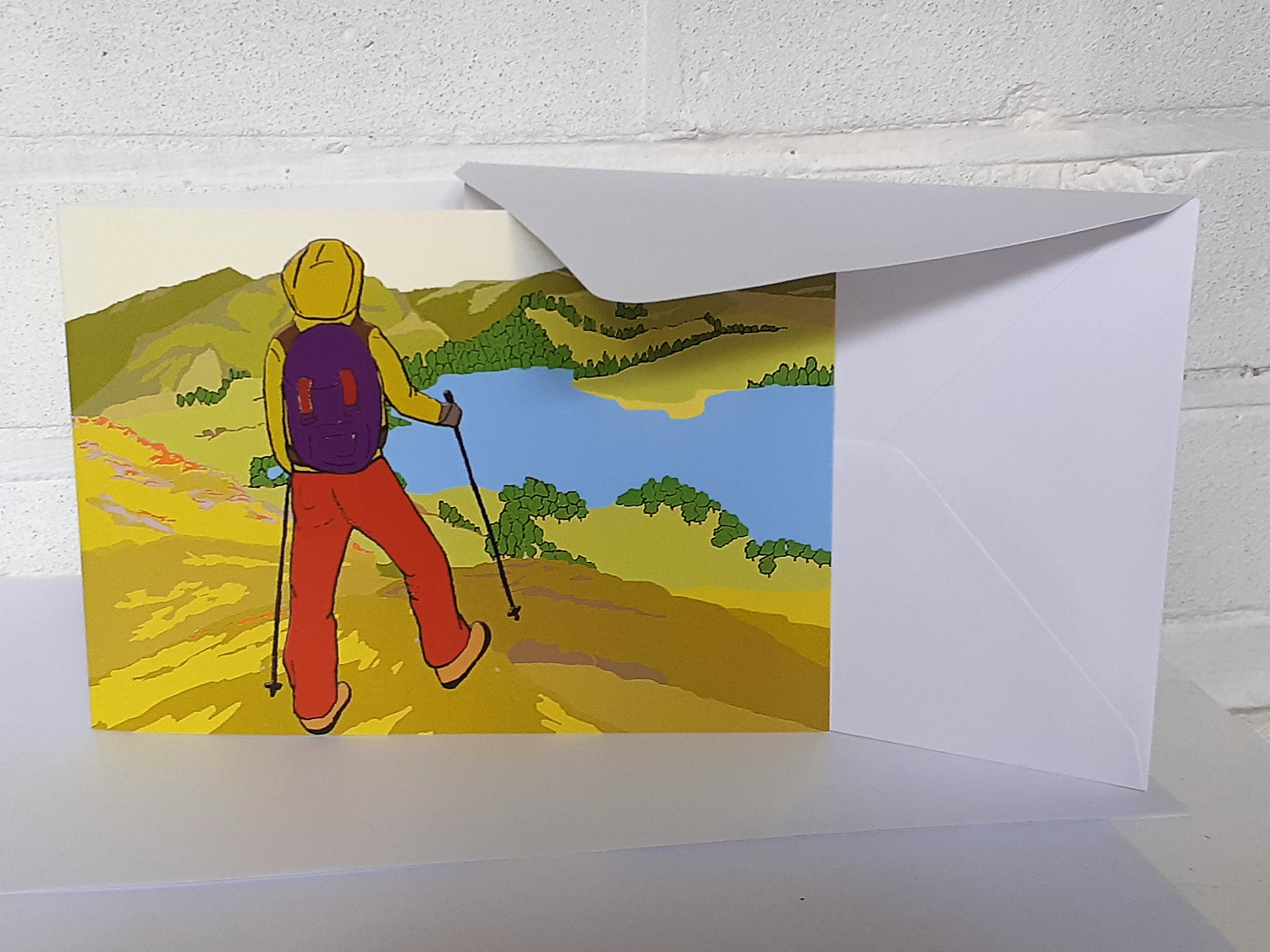 Hiking Card/ Walking Card/ Rambler Card - Etsy