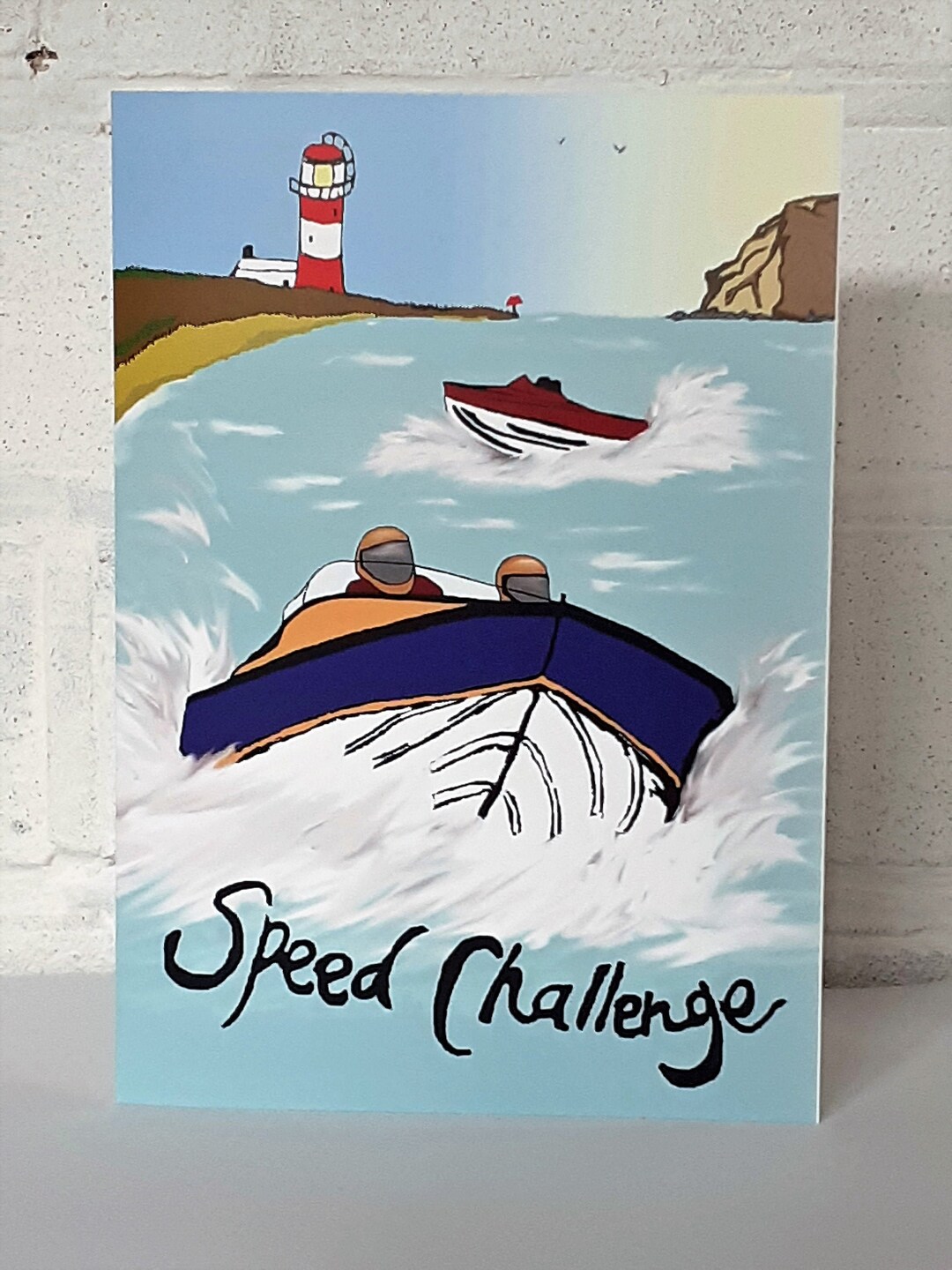 Speed Boat/ Boat Card-racing Boats on the Coast. 'need for Speed ...