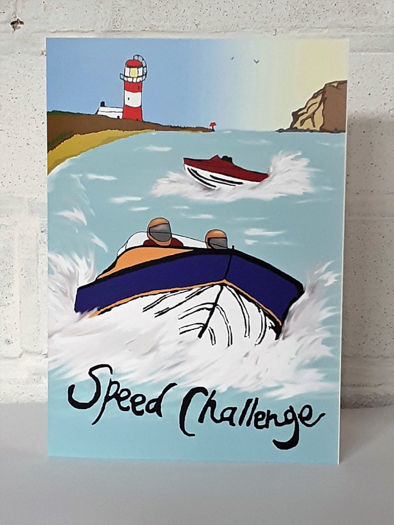 Speed Boat/ Boat Card-racing Boats on the Coast. 'need for Speed ...