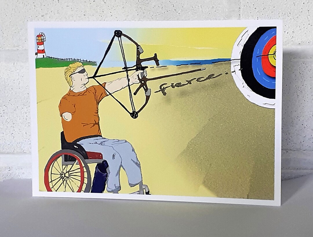 Disabled Archer Card: Strength, Determination, Equality - Etsy