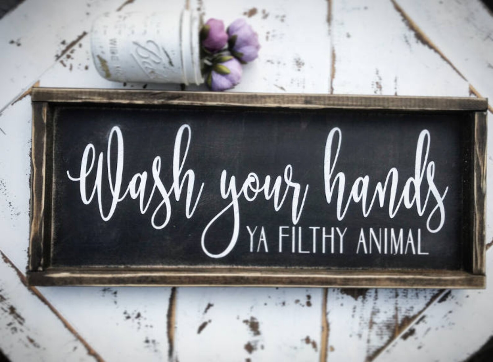 Wash Your Hands Ya Filthy Animal - Etsy