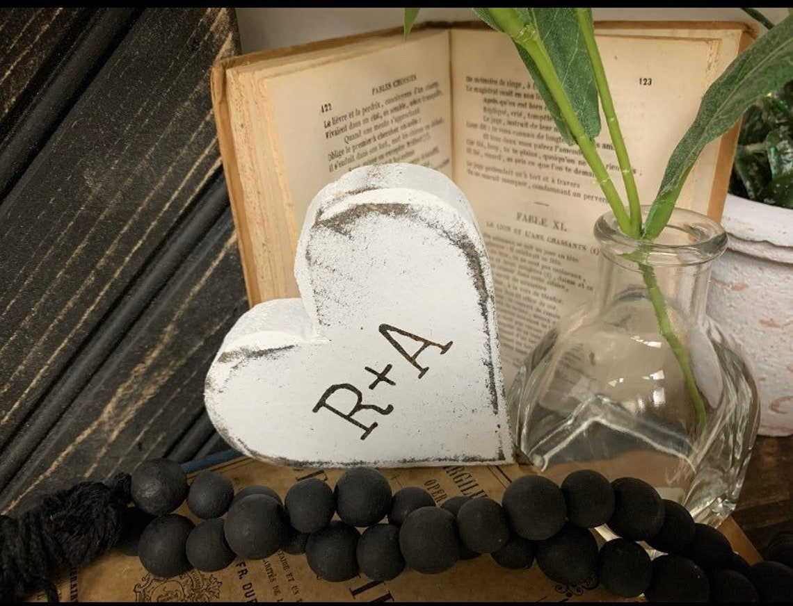 Valentine Decor Valentine Blocks Conversation Hearts Decor | Etsy