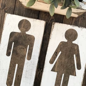 Boy and Girl Bathroom Sign, Restroom Sign, Bathroom Sign, Bathroom ...