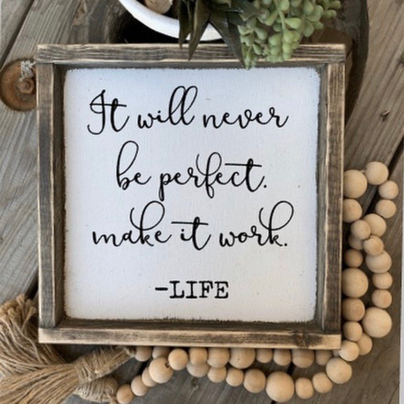 Life Quote Sign - Etsy