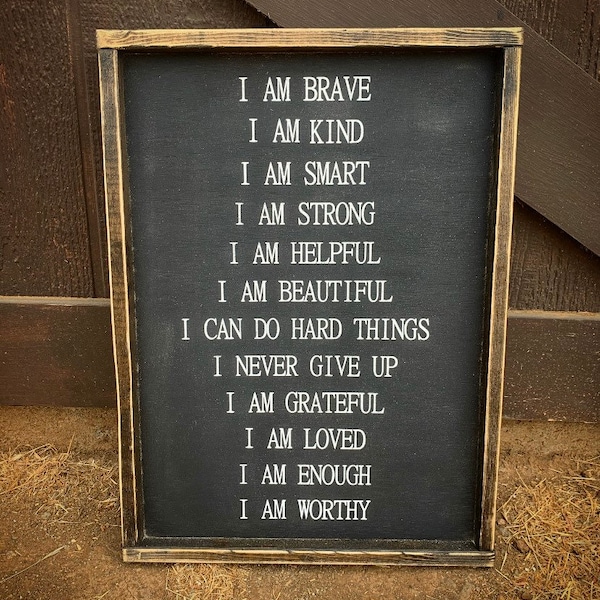 I Am Worthy Print - Etsy