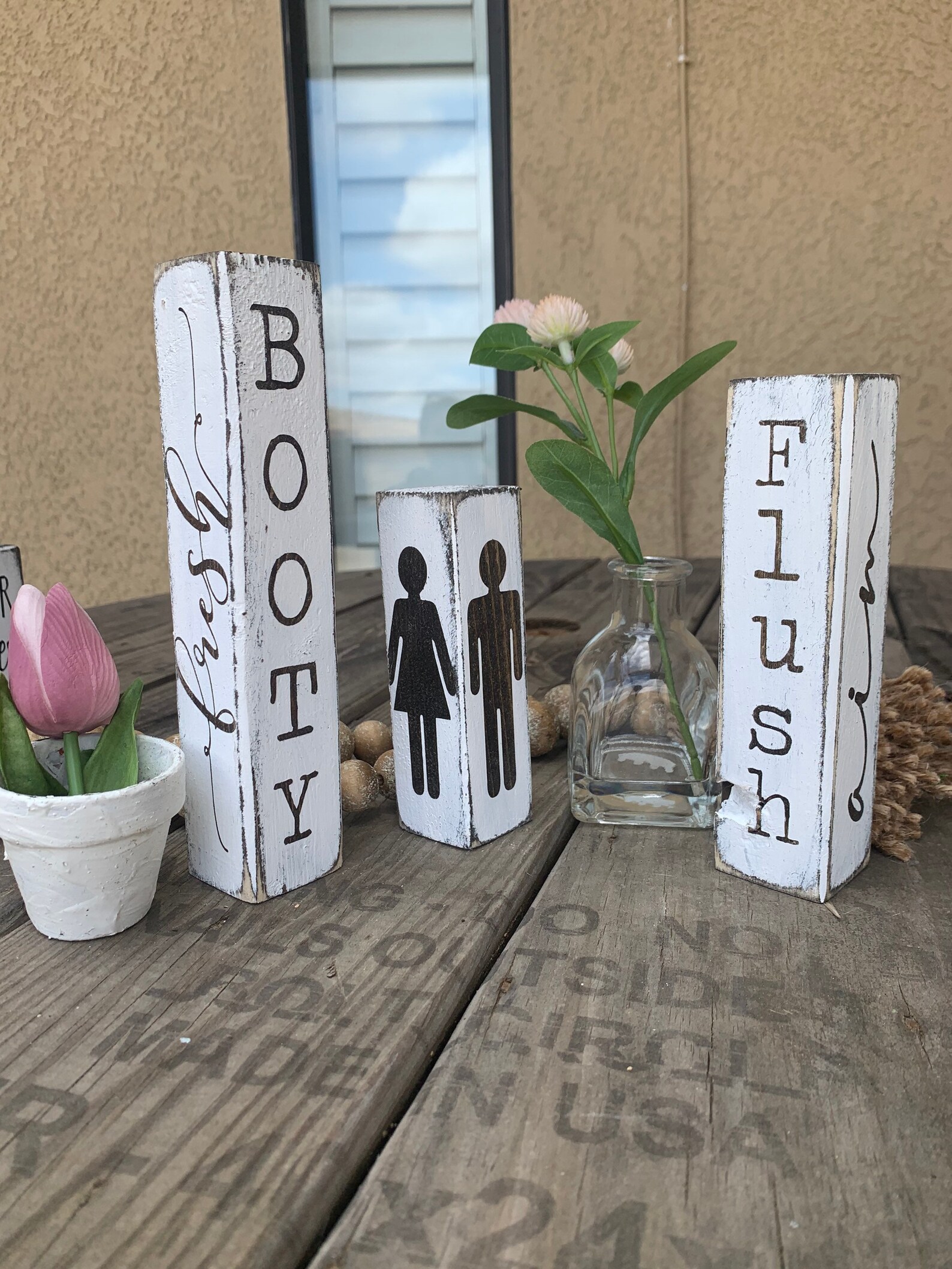 Bathroom Blocks Bathroom Decor Restroom Decor Restroom - Etsy