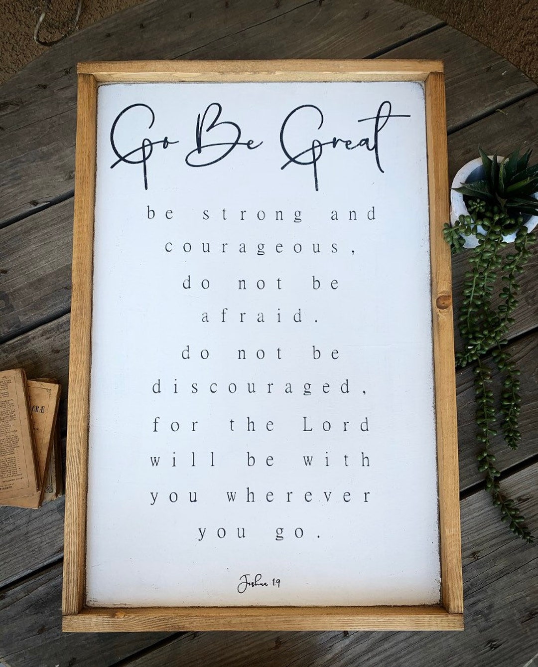 Go Be Great, Bible Verse, Kids, Children’s Room, Playroom, Joshua 1v9 ...