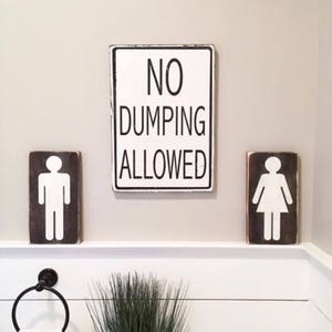 Vintage Inspired Street Sign/ Street Sign /knock off Sign / Bathroom ...