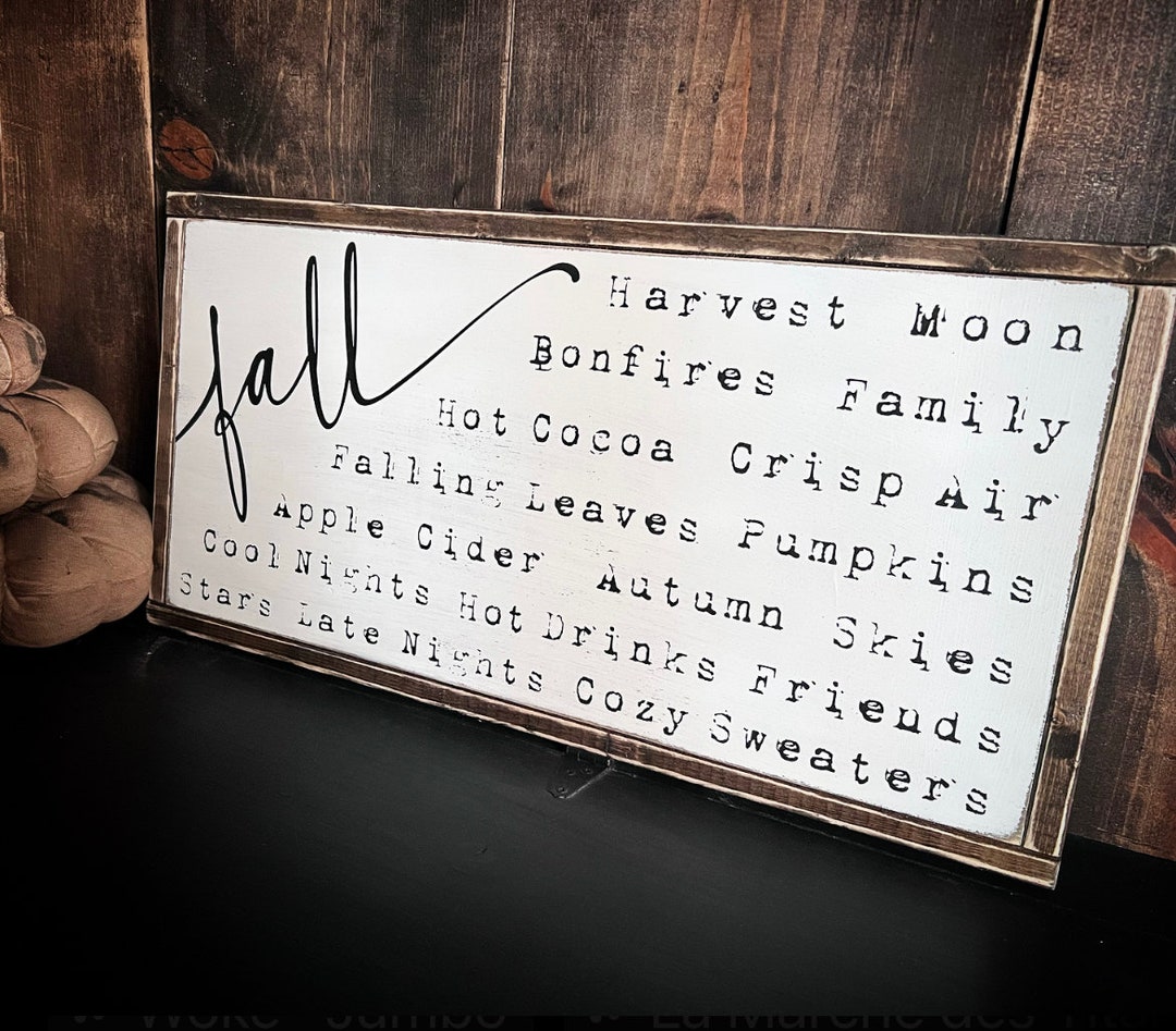 Fall Signs, Thanksgiving Signs, Fall Decor, Autumn, Wood Signs ...