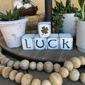 St Paddy Blocks, St. Paddy’s Decor, St. Patrick’s Day Decor, Tiered ...