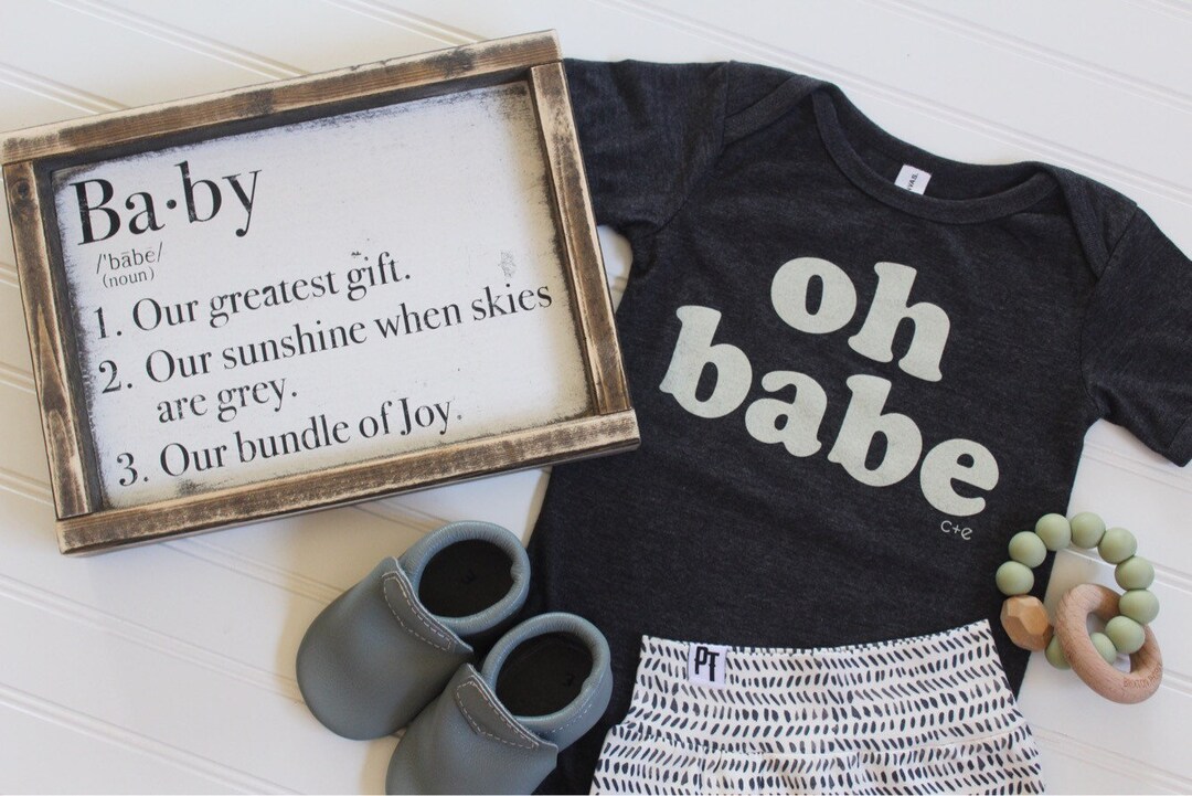 Baby Definition//wooden Sign/ Baby Shower// Pregnancy Announcement ...