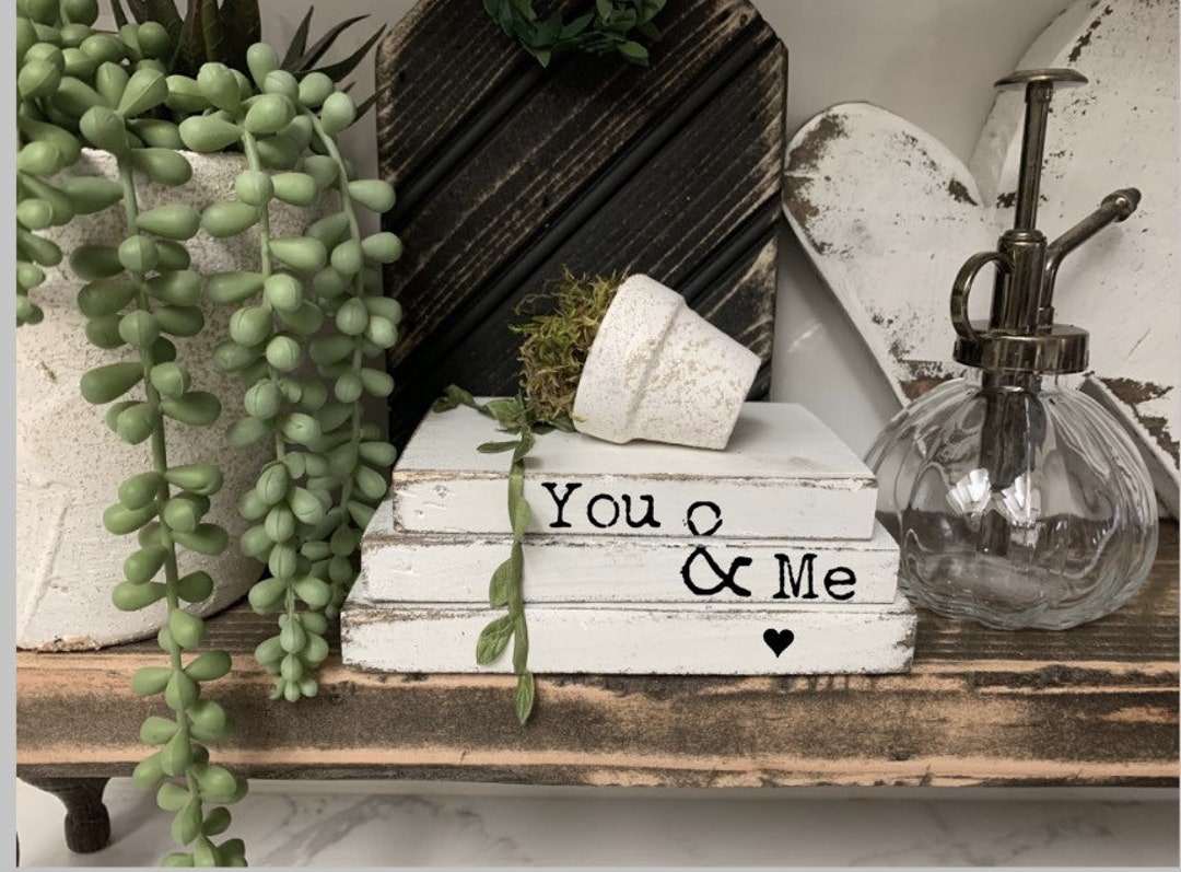 Book Stacks, Wooden Books, Faux Books, Stamped Books, Mini Books ...