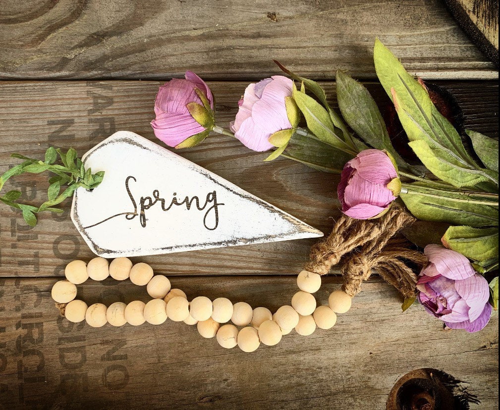 Spring Tags Easter Tags Easter Decor Tiered Tray Decor - Etsy