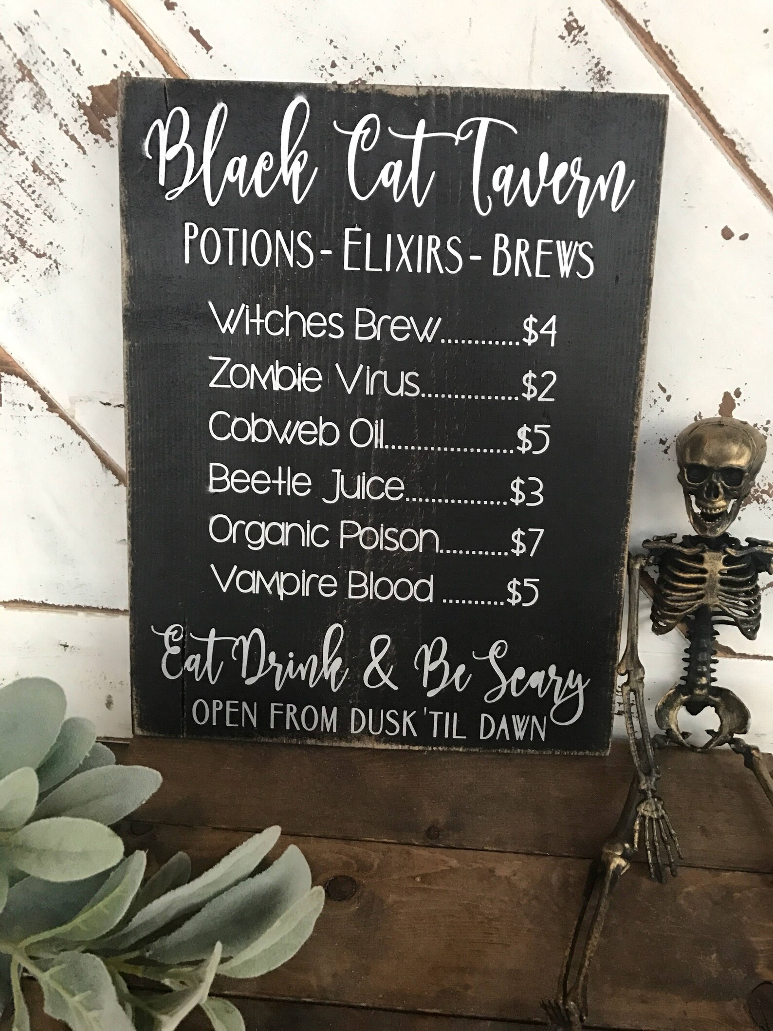 Halloween Sign / Bar Sign / Bar Decor / Halloween Decor / | Etsy