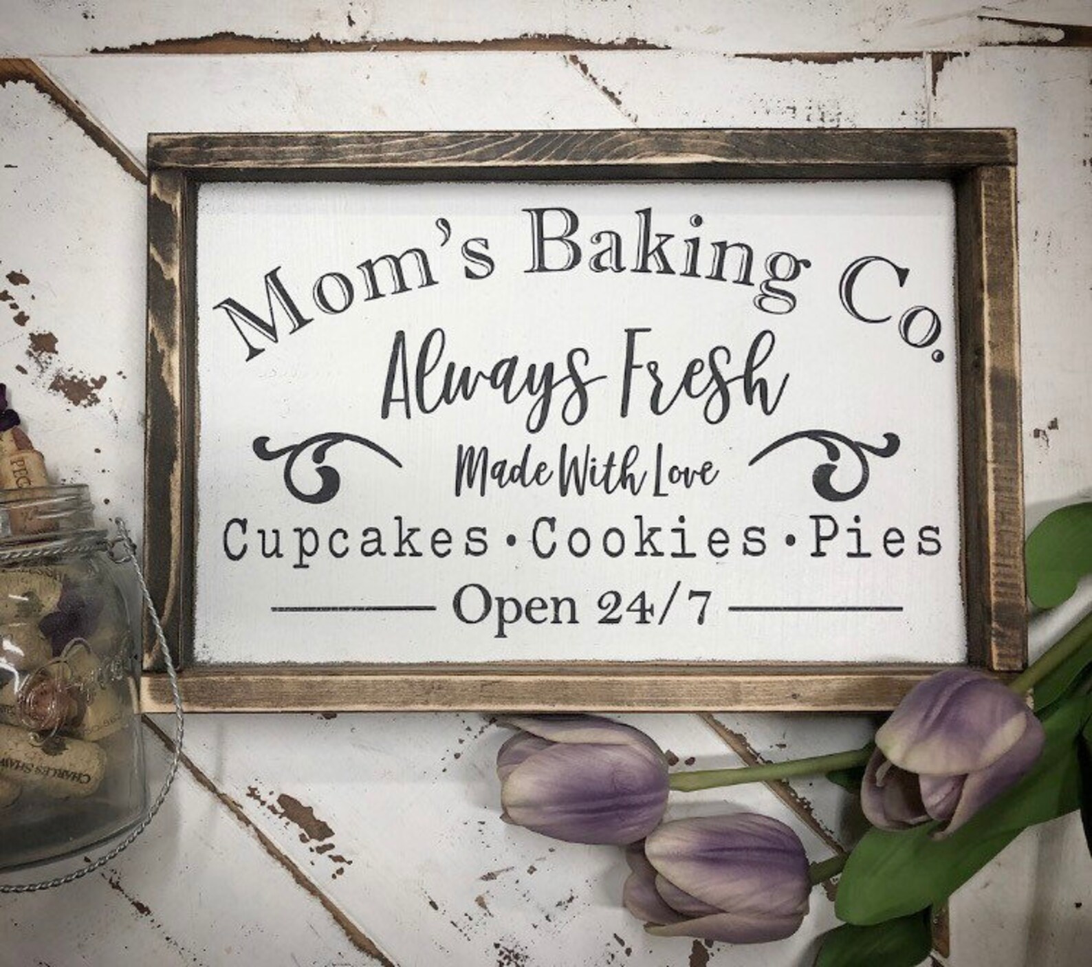 Mom's Baking Company Baking Sign Bakery Sign | Etsy
