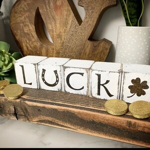 St Paddy Blocks, St. Paddy’s Decor, St. Patrick’s Day Decor, Tiered ...